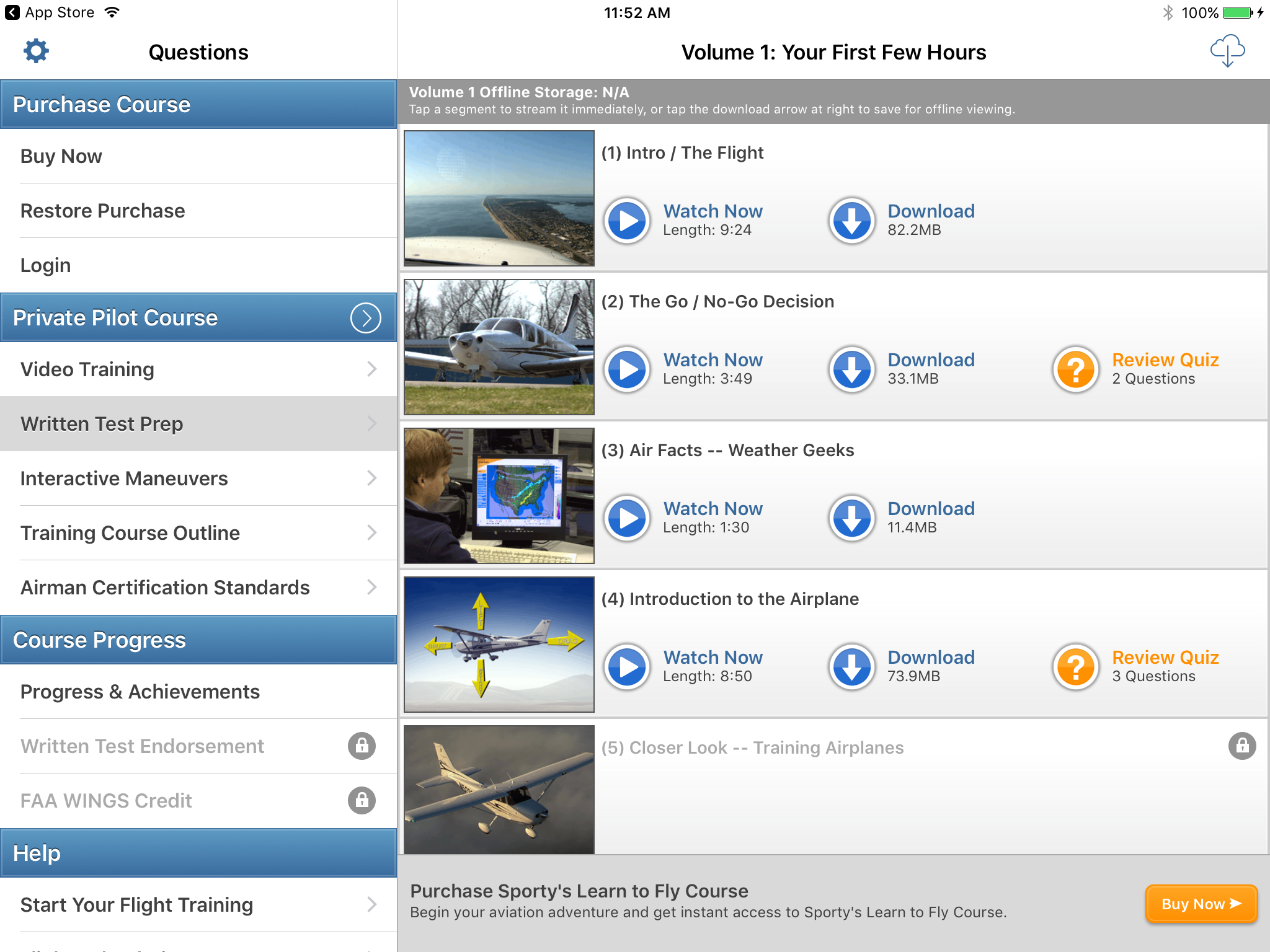 3 new features on the Learn to Fly app : Flight Training Central