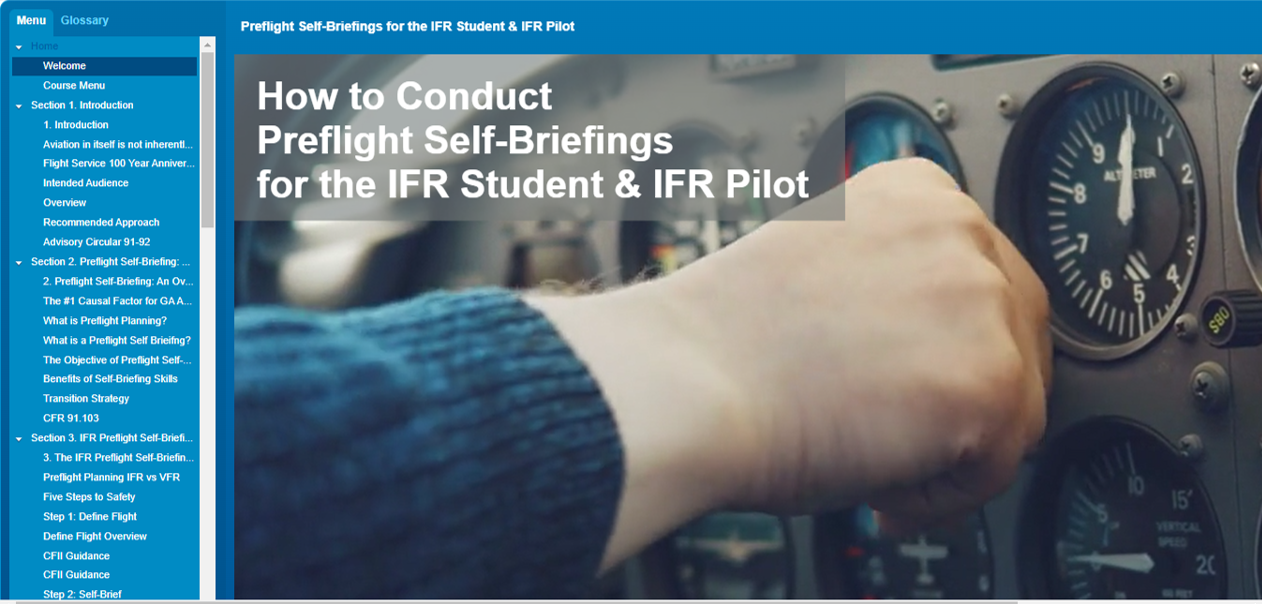 FAASafety launches course for IFR self-briefings : Flight Training Central
