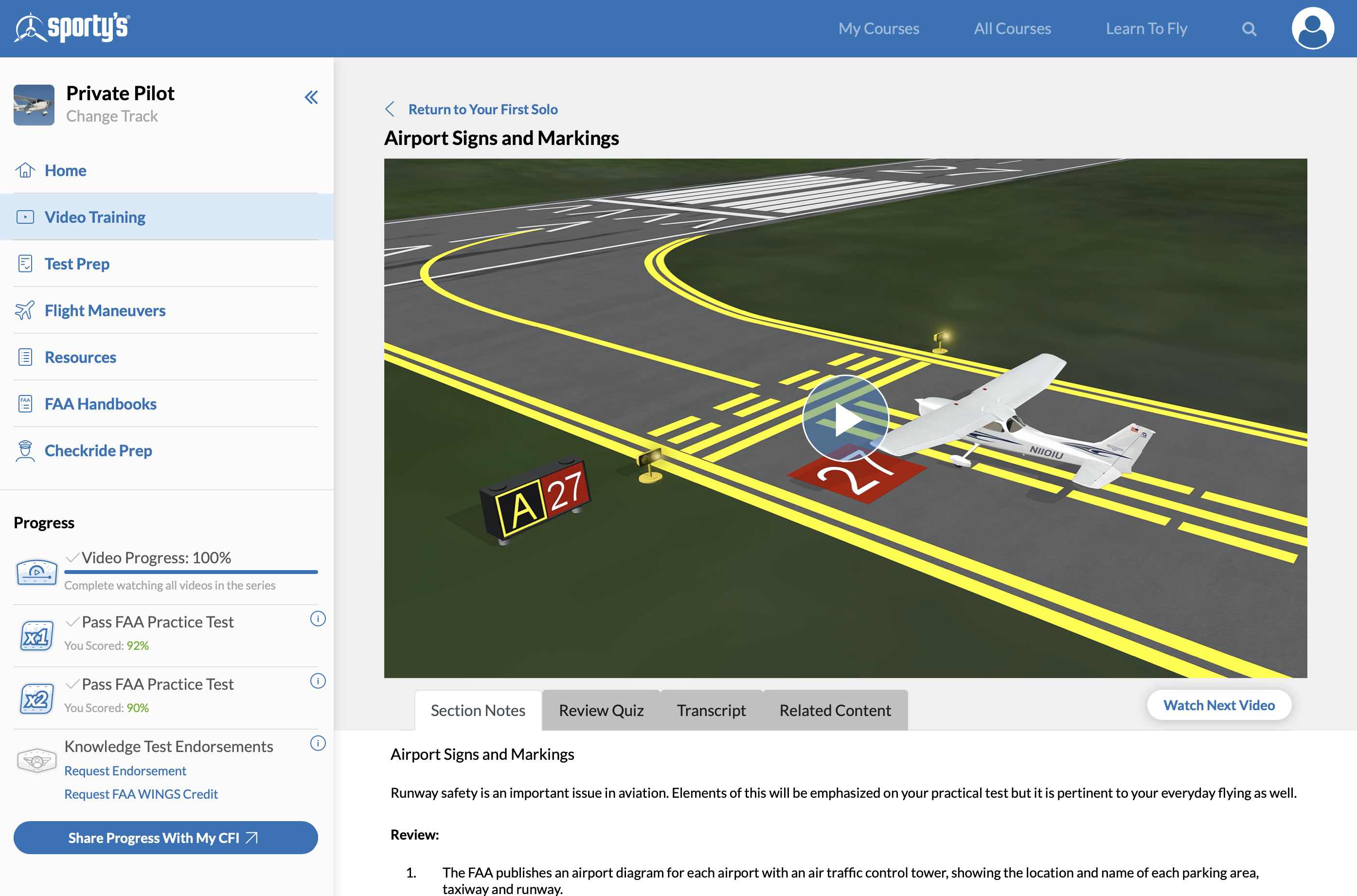Sporty's Learn to Fly Course adds new videos and training guides ...